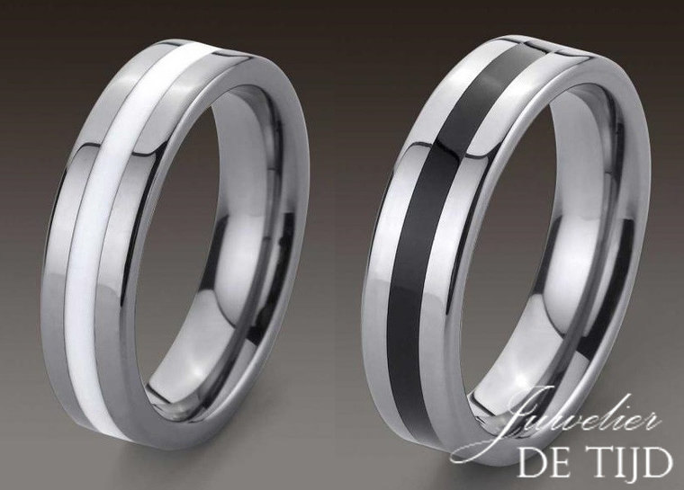 Zwarte trouwringen | Juwelier De Tijd